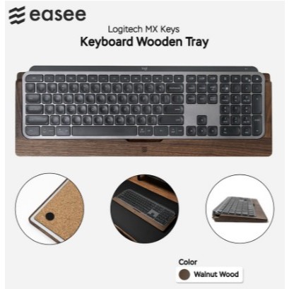 Easee Wooden Tray Logitech MX Keys S Keyboard Palm Rest | Shopee Malaysia