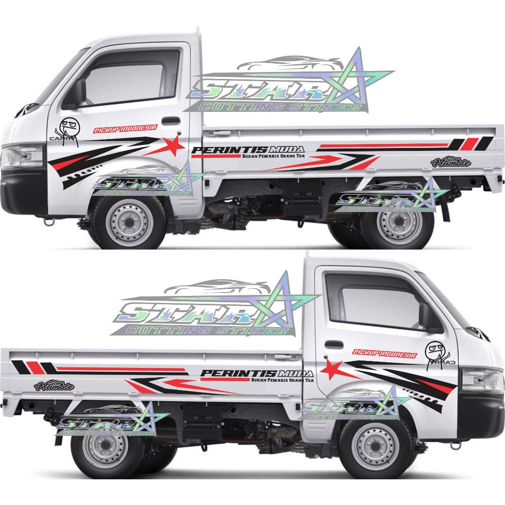 Suzuki new carry sticker pick up Car new carry sticker Side Body Rear ...