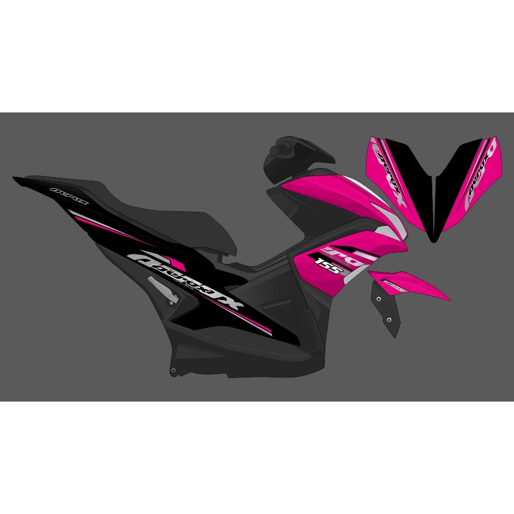 Striping STICKER AEROX 155 NVX Transparent VIETNAM STYLE HARD TO FIND ...