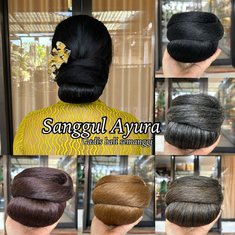 Ayura bun/modern bun/bun rambut palsu perempuan | Shopee Malaysia