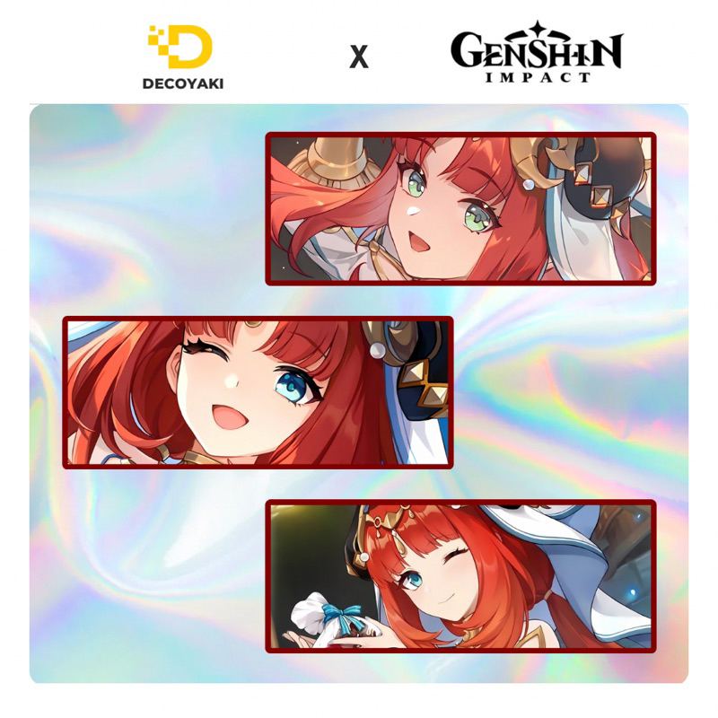 Nilou Genshin Impact Hologram Slap Sticker, Nilou Genshin Impact ...