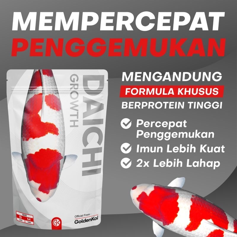 DAICHI growth special premium pellet food for enlargement 1kg | Shopee ...