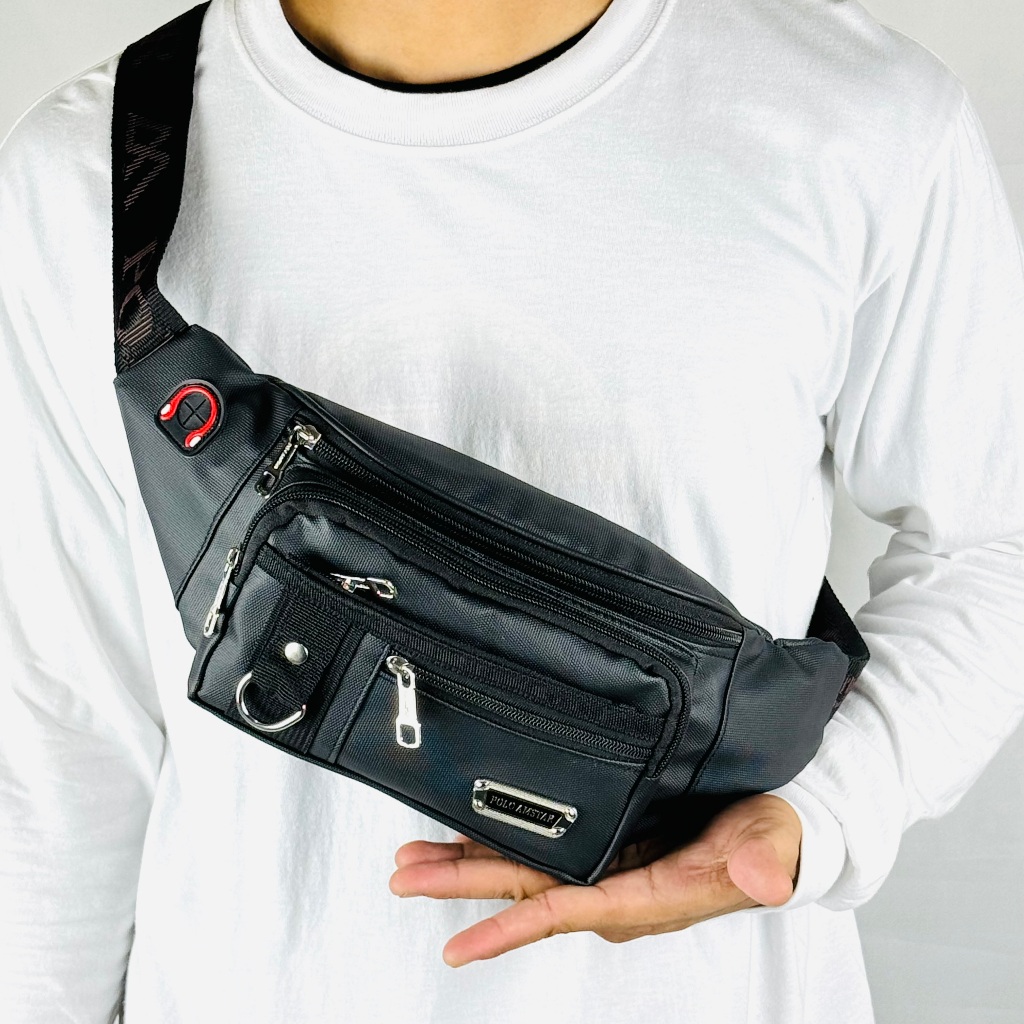 Men's Sling Bag Waistbag Waterproof Bimo Material Latest Polo Amstar ...