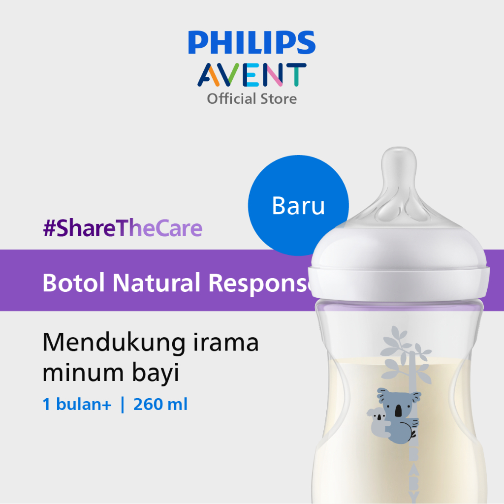 Philips Avent Bottle Natural Response Koala 3.0 Deco 7 SCY903/67 260ml ...