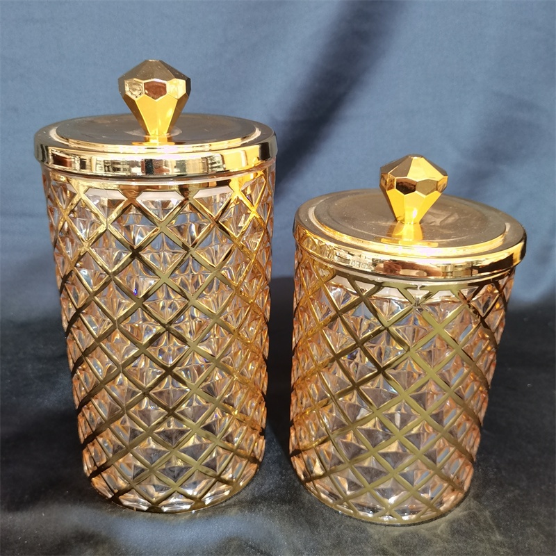 Luxury Jars Gold Jars Airtight Acrylic Jars Gold Gold Aesthetic Jars ...