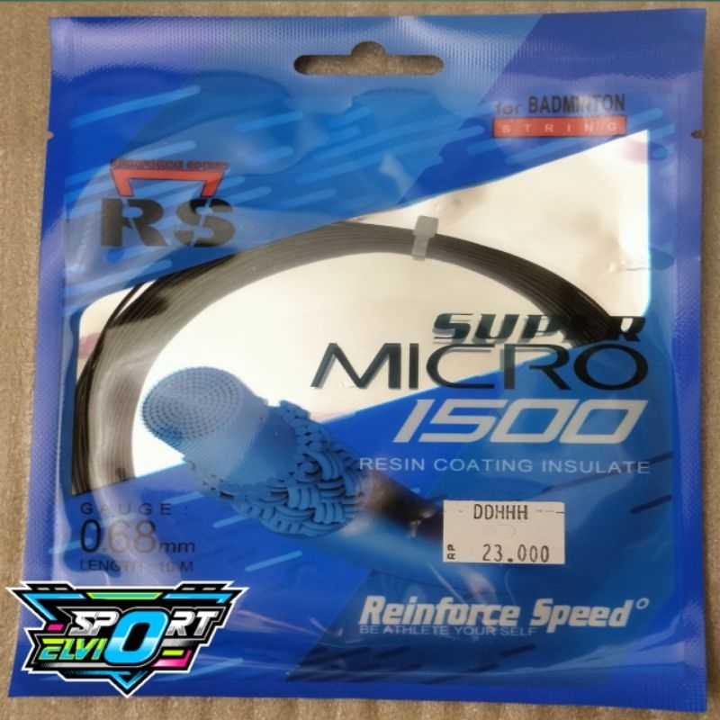 Rs Micro 1500 Badminton Strings / Badminton Racket Strings Rs Super Micro 1500 Original 100% ...