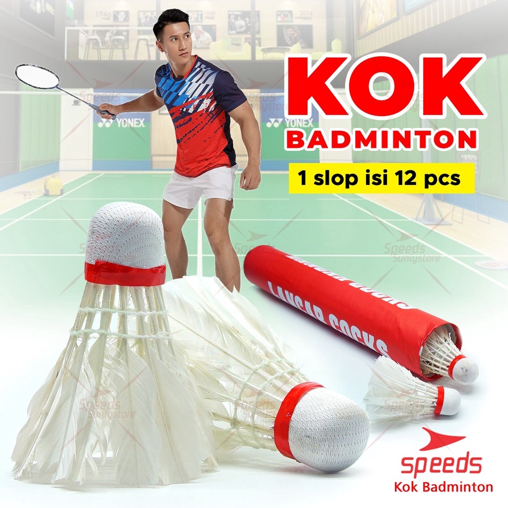 SPEEDS Badminton Shuttlecock contains 12 pcs Badminton Shuttlecocks ...