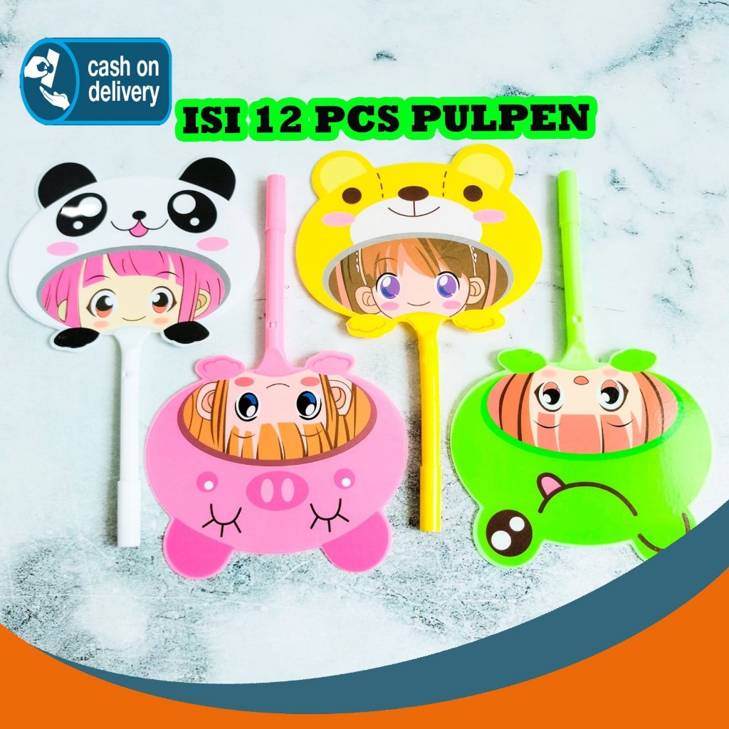 A Dozen (12Pcs) GEL Pens ANIMAL FAN COSTUME Girls PGK-1235 ZOO ANIMAL ...