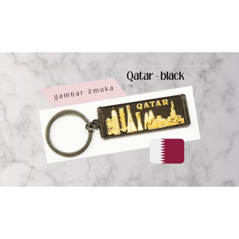 GANTUNGAN Qatar key chain Souvenir from a Middle Eastern country ...