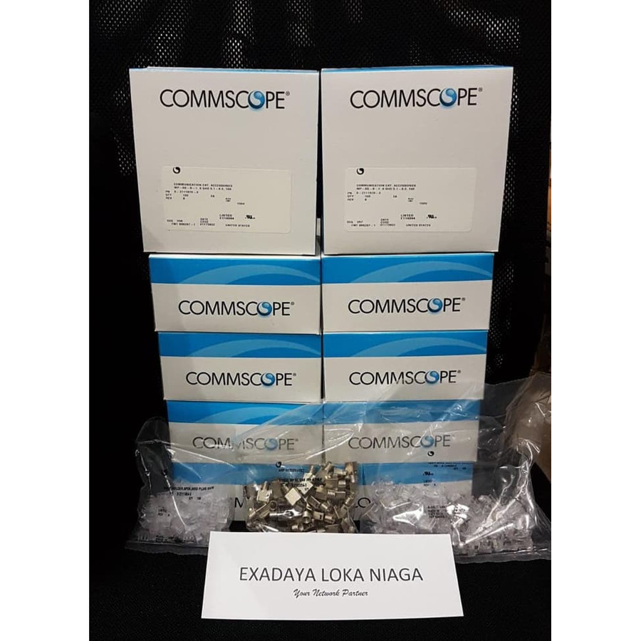 Amp Connector Cat6 (RETAIL) RJ45 Cat.6 Connector Original Commscope ...