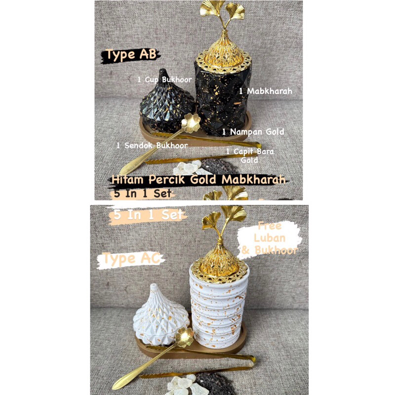 Percik Gold Mabkharah Set 5 in 1 / mabkhara funny / mabkhara arab ...