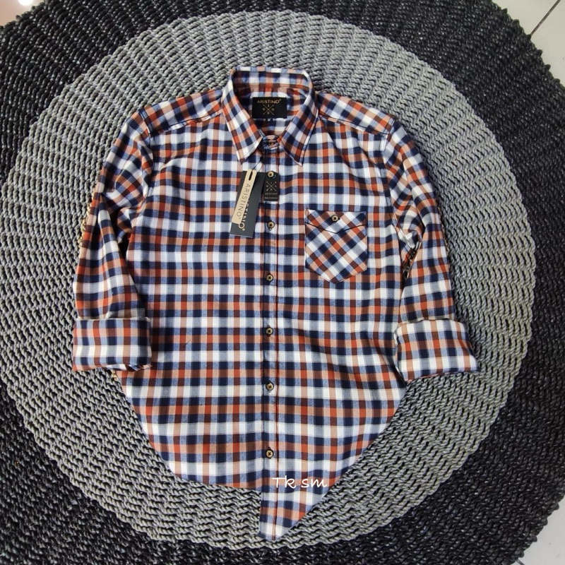 KATUN KEMEJA Premium Long Kengan Flannel Cotton Shirt | Shopee Malaysia