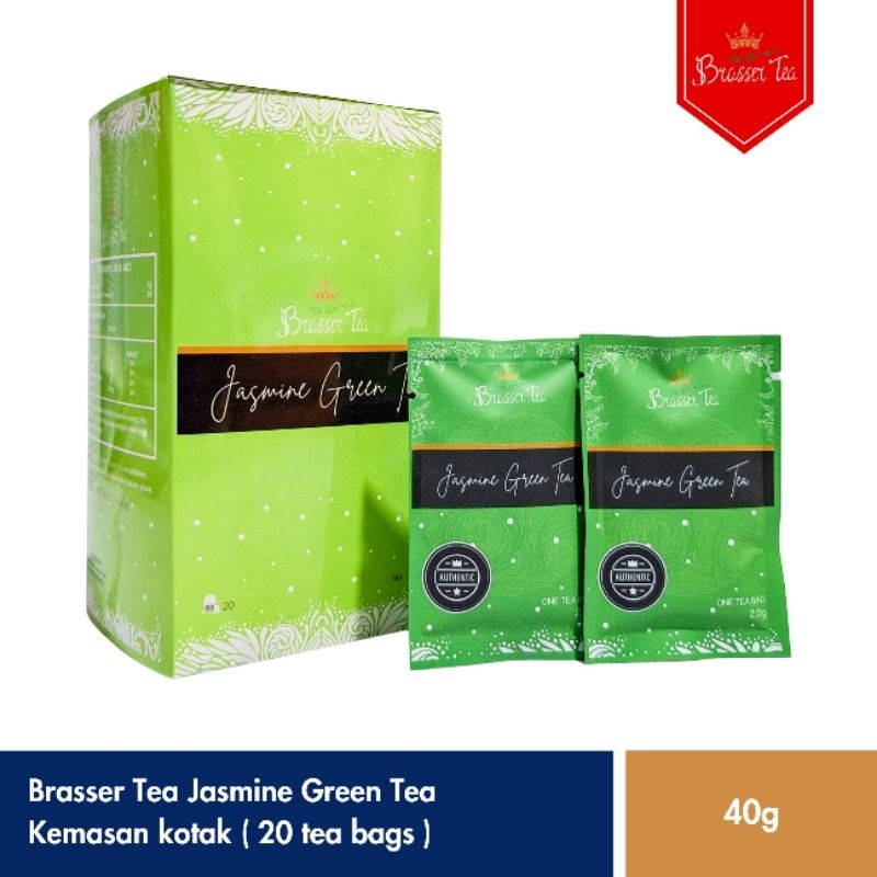 HIJAU Jasmine Green Tea | Green Tea With Jasmine Flower Box Of 20 ...