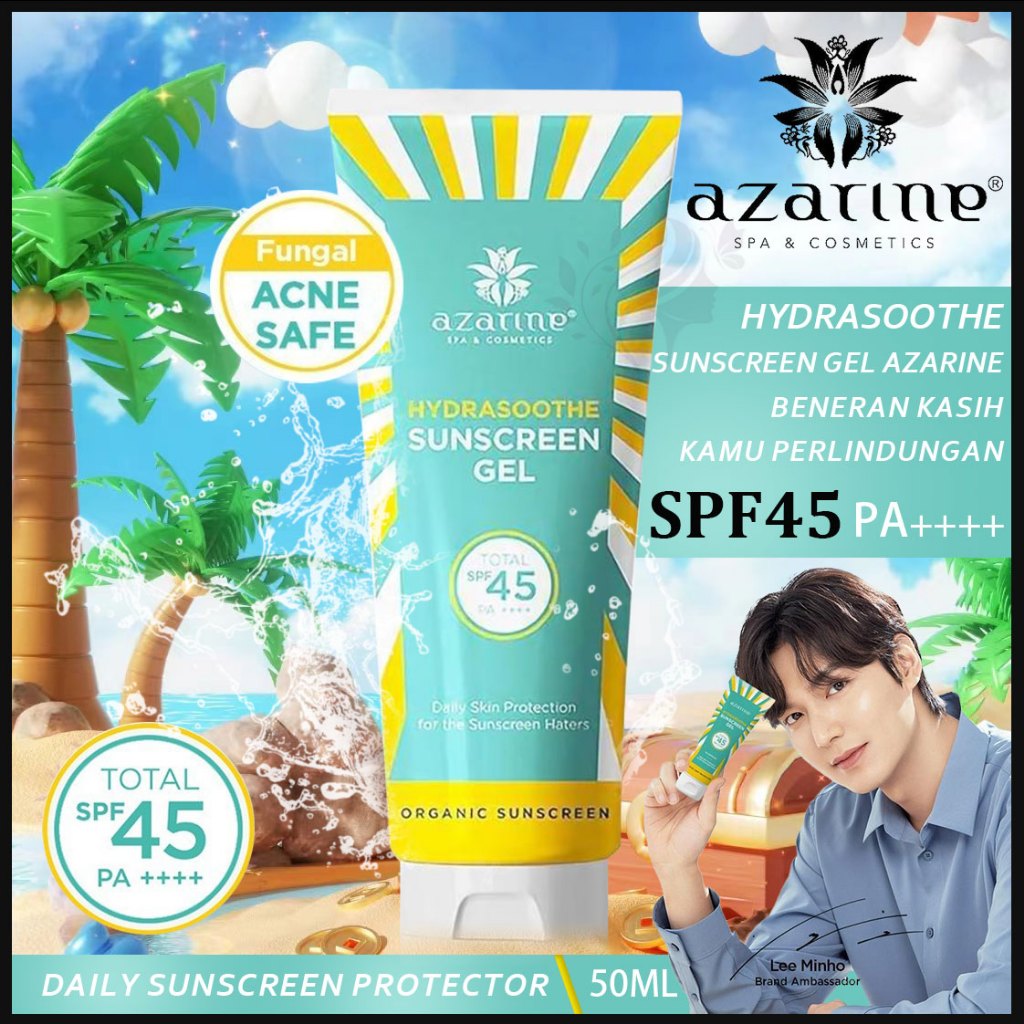 Azarine Sunscreen 50ML - Azarine Hydrasoothe Sunscreen Gel SPF45 PA ...