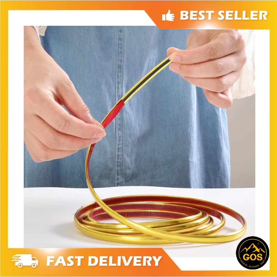 - Wall STICKER 1 METER LENGTH / LIST MIRROR STRIP PLATE / SILVER & GOLD ...