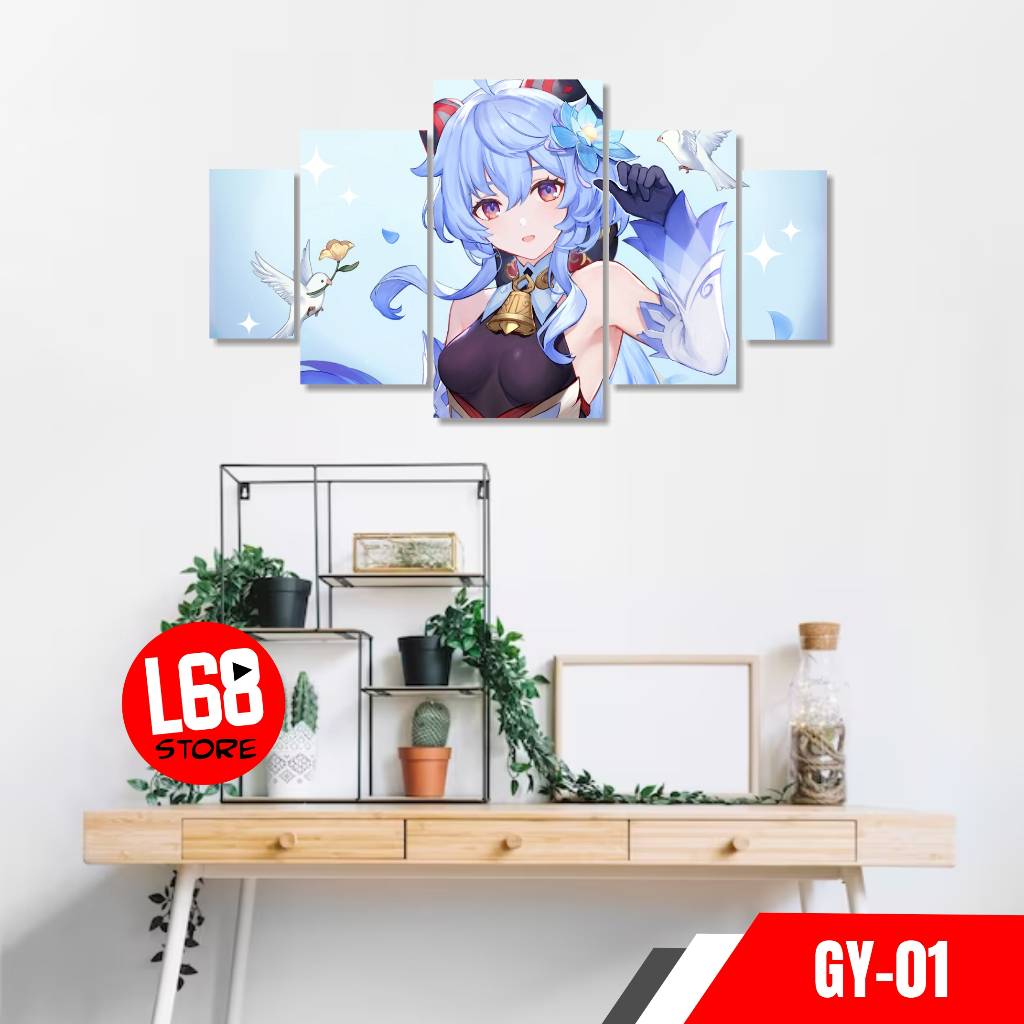 HIASAN DINDING Wall decor Aesthetic Poster Ganyu Genshin Impact Wall ...