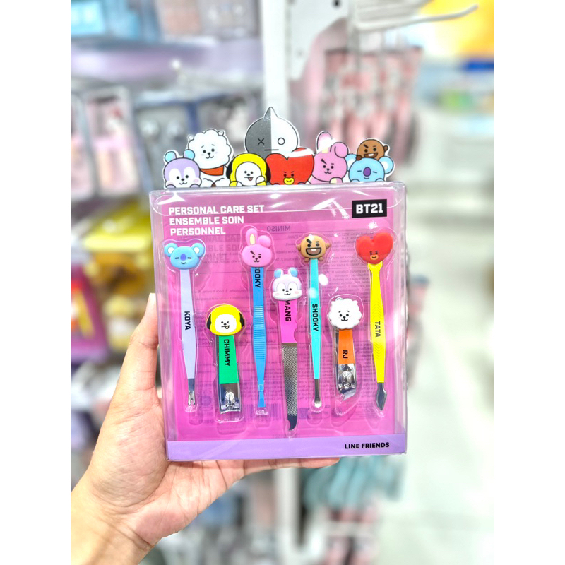 Miniso X BT21 PERSONAL CARE SET 7pcs SELF CARE EQUIPMENT BTS ARMY ...