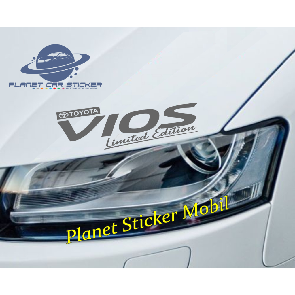 New sticker vios car hood sticker for toyota vios old/new sticker vios ...