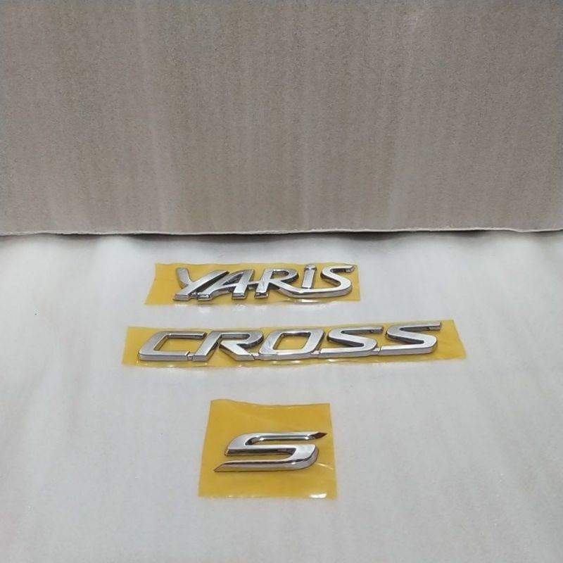 Yaris cross type S original Toyota Writing emblem | Shopee Malaysia