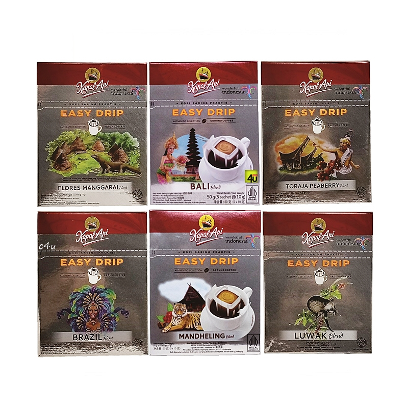 Kapal Api EASY DRIP - Kopi Strain - BOX contains 5 sachets | Shopee ...
