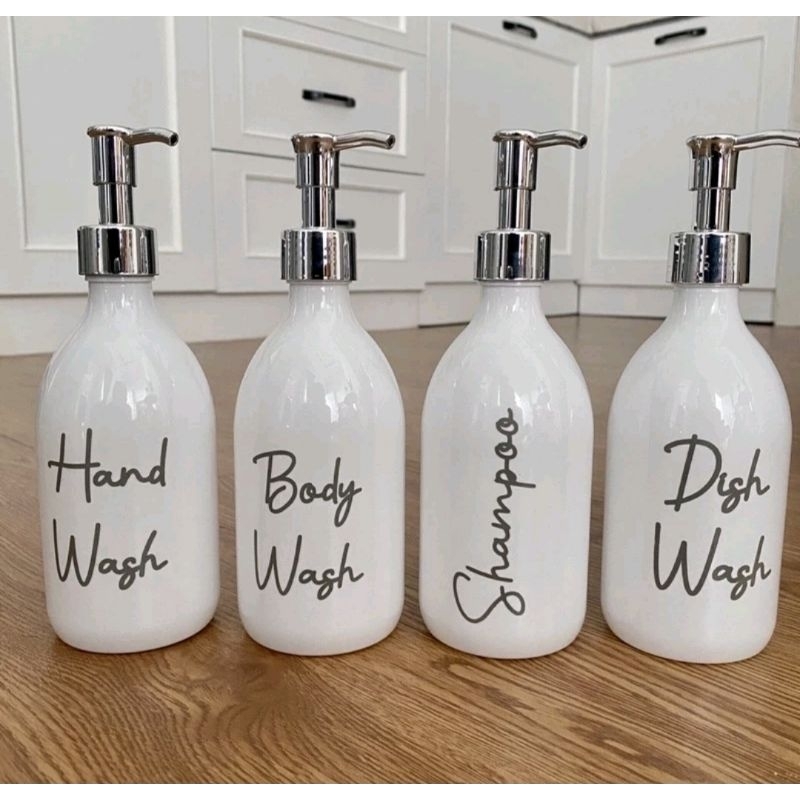 PUTIH Bottle REFILL PUMP 300ML White PUMP SILVER LUXURY LUXURY FREE ...