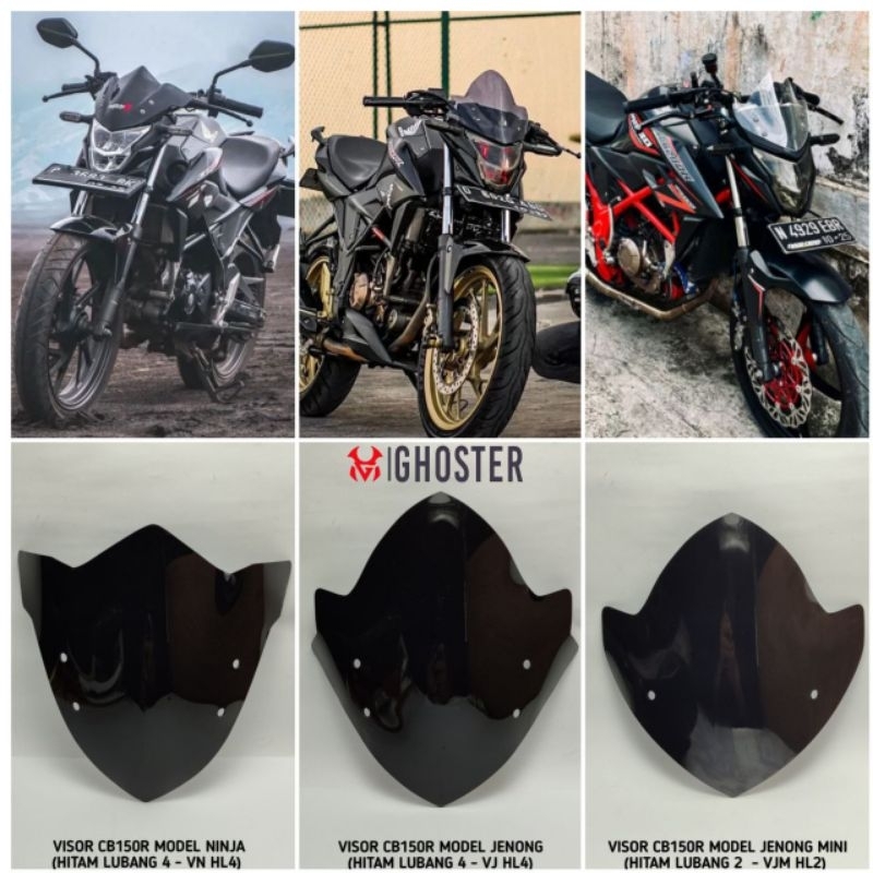 Visor CB150R MODEL NINJA VISOR CB150R MODEL JENONG VISOR CB150R MODEL ...