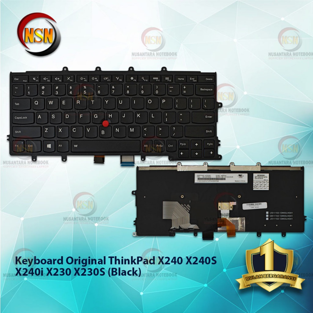 Original Lenovo ThinkPad X240 X230S Laptop Keyboard (Black) BACKLIGHT ...