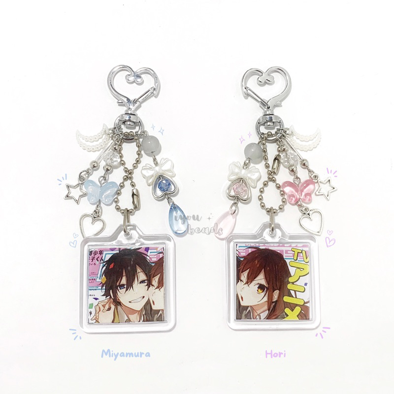 GANTUNGAN Horimiya matching keychain couple | Hori-san to miyamura-kun ...