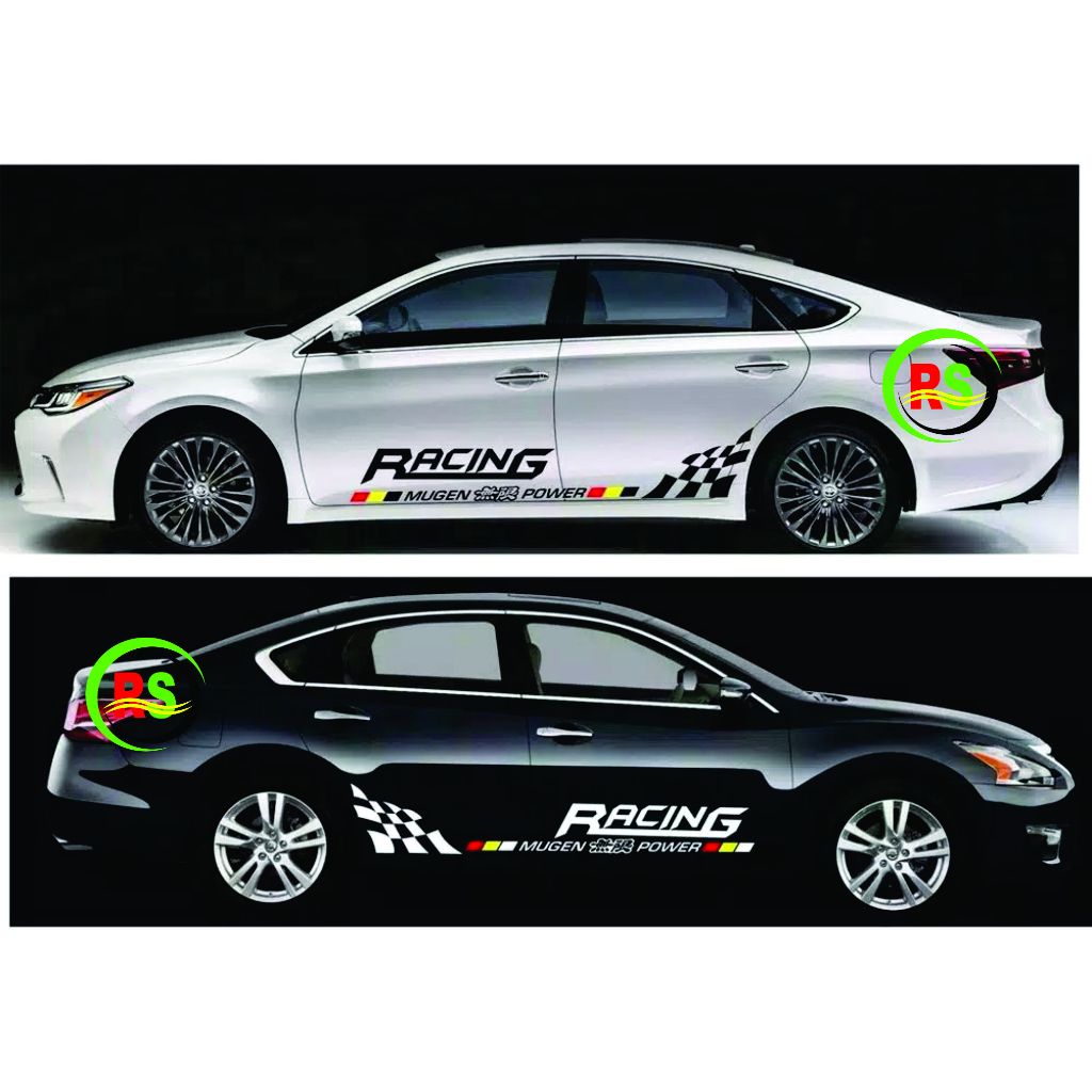 Mugen POWER cutting stickers, honda civic car sedan car Stickers ...