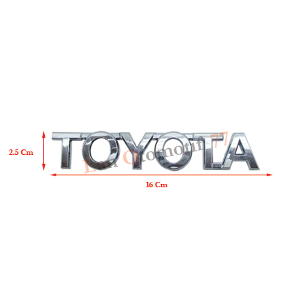 Toyota 16cm Writing Car Logo Emblem for Hilux/Universal | Shopee Malaysia