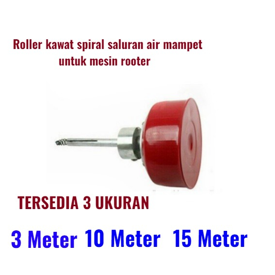 MESIN Clogged Drain spiral Wire Roller For rooter Machine | Shopee Malaysia