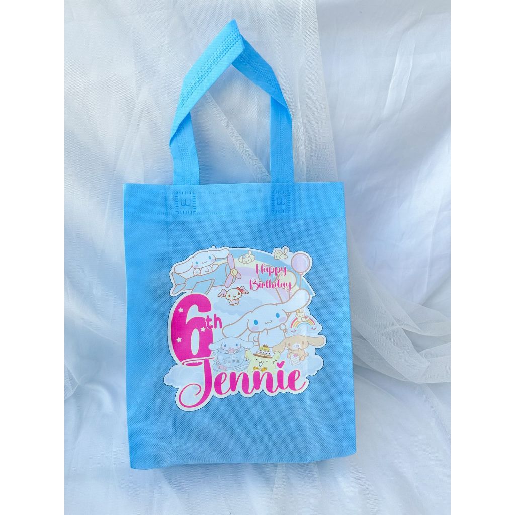 Cinnamoroll - Custom Theme Souvenir Bag - Birthday Souvenir Bag/Goodie ...