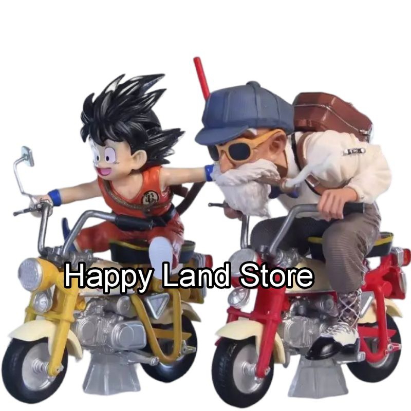 Action Figure Anime Dragon Ball Son Goku Master Roshi Kid Goku With ...