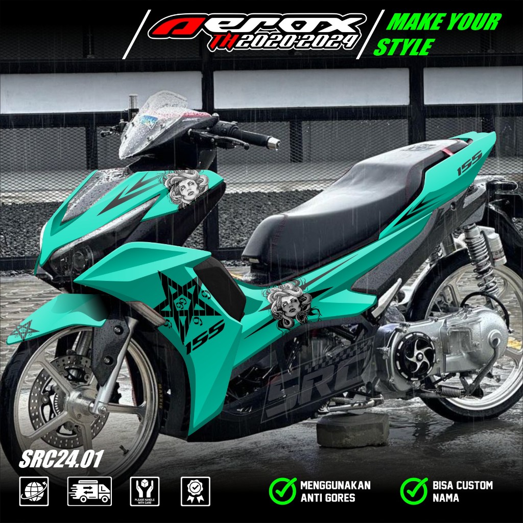 Sticker Decal Full Body Yamaha All New Aerox 155 Connected 2020 2021 ...