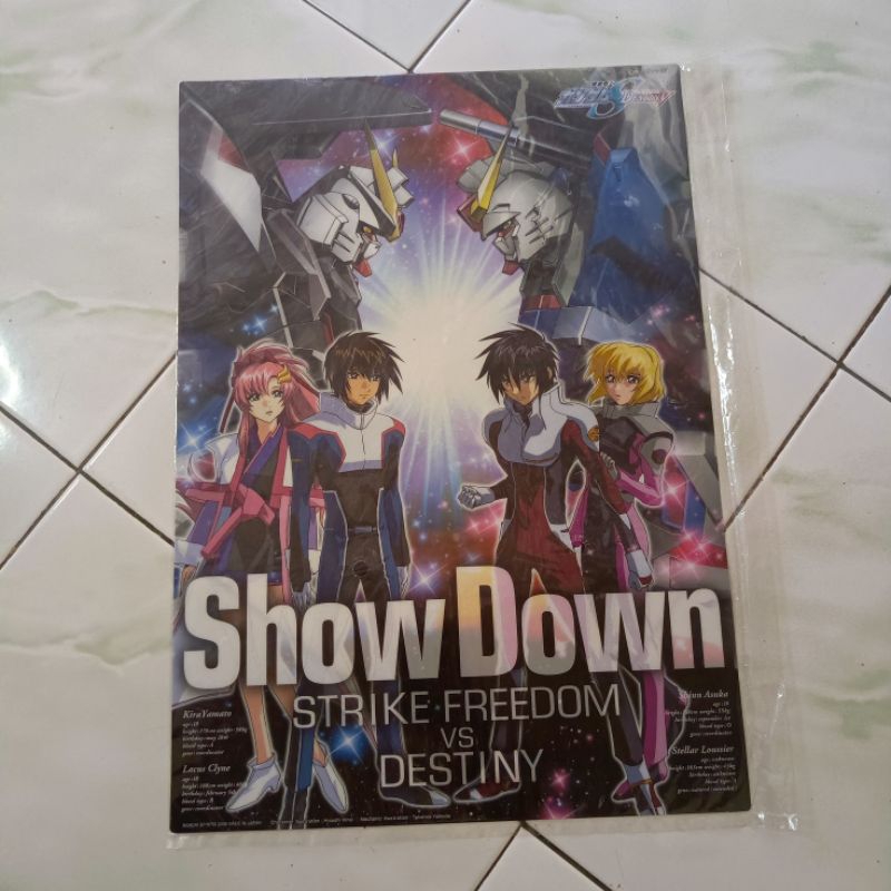 Poster BANDAI MG 1/100 STRIKE FREEDOM DESTINY GUNDAM FULL BURST MODE ...