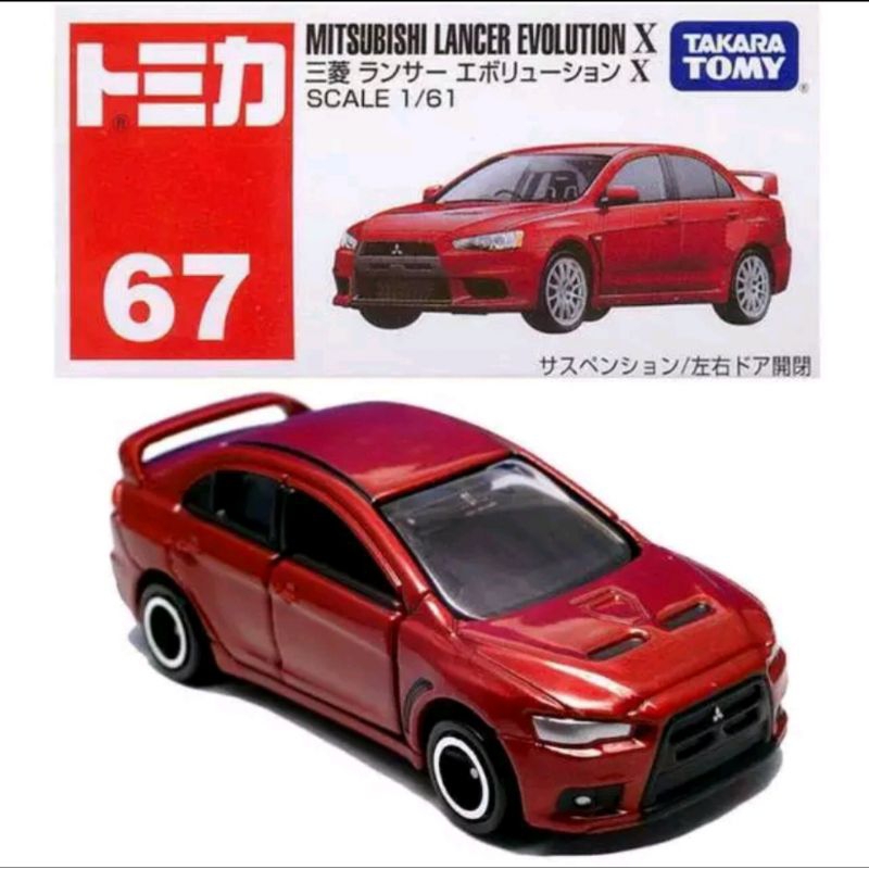 MERAH TAKARA TOMY Tomica MITSUBISHI LANCER EVOLUTION | Shopee Malaysia