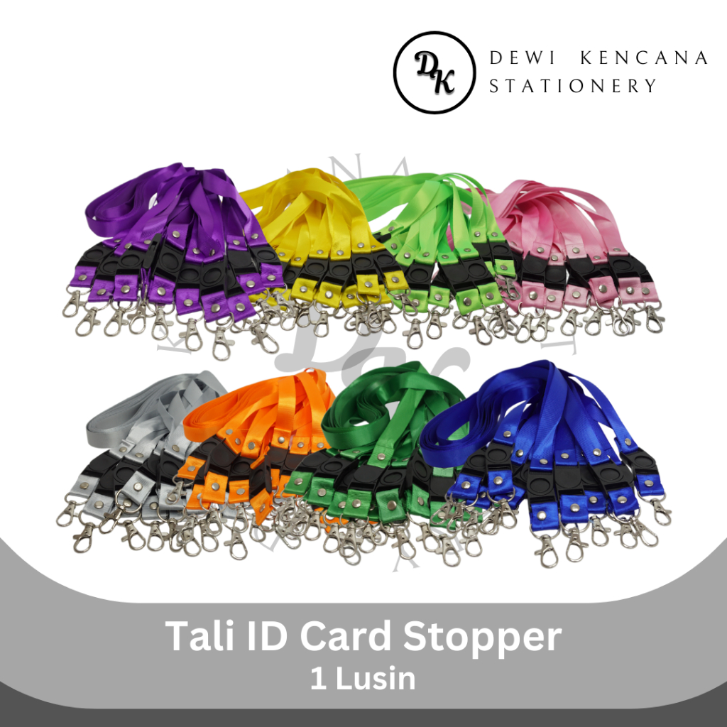 1 Dozen Nylon ID Card Stopper Strap/Lanyard ID Card | Shopee Malaysia