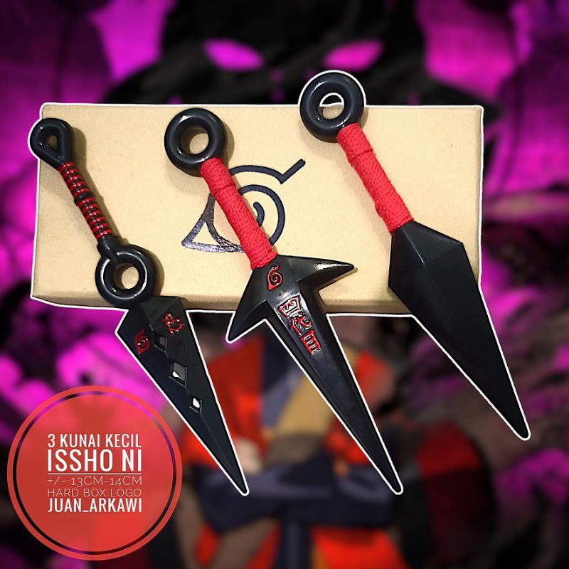 3 Small Kunais Cosplay Ninja Naruto Kinaichi Issho Ni Series | Shopee ...