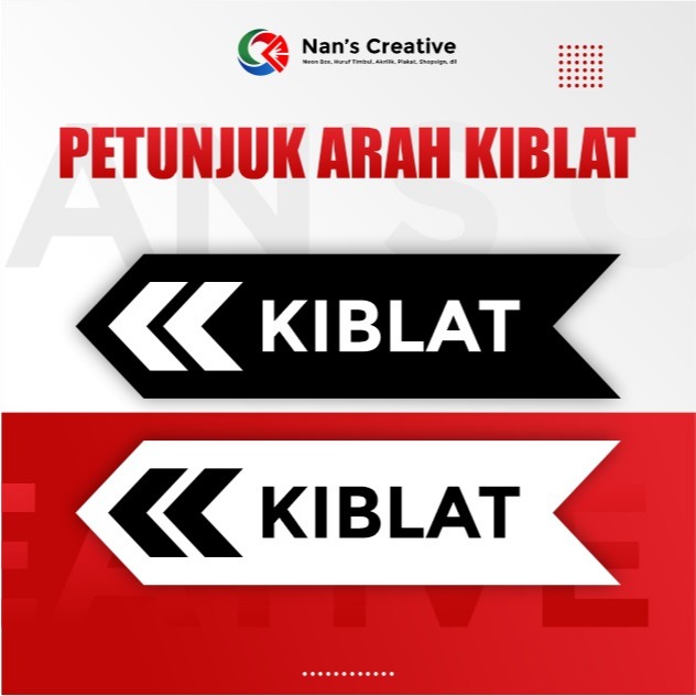 ACRYLIC SIGN BOARD/ACRYLIC BOARD "KIBLAT"/Acrylic design | Shopee Malaysia