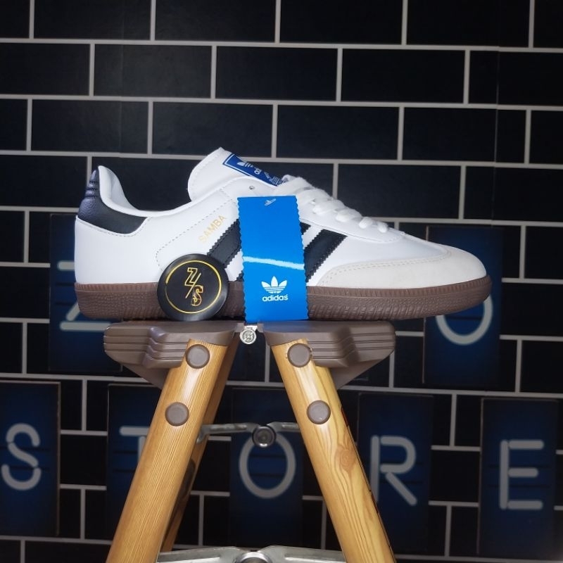 Adidas SAMBA OG WHITE BLACK ORIGINAL PREMIUM HIGH SEPATU | Shopee Malaysia