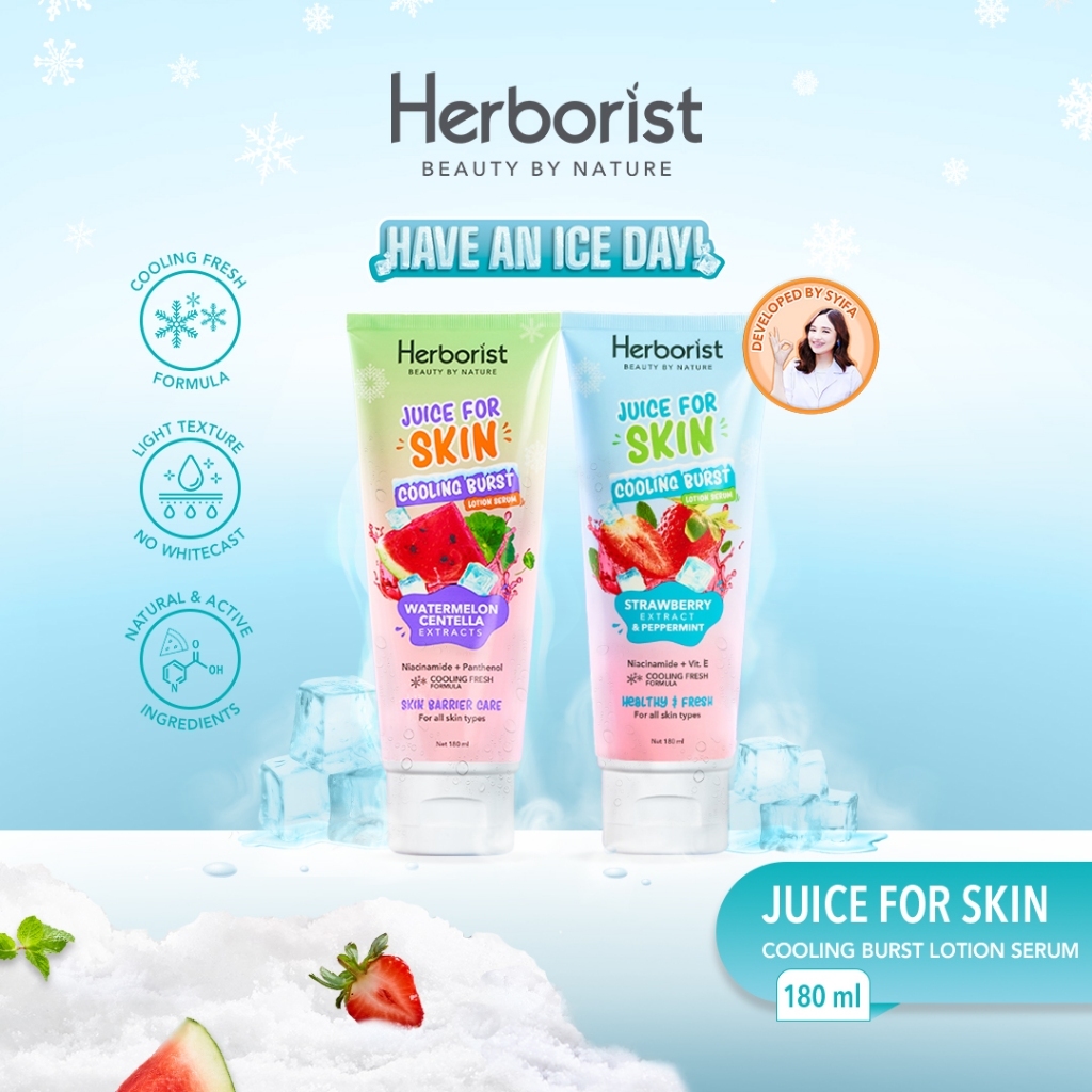 Herborist Juice For SKIN Cooling Burst Body Lotion Serum 180ml - SKIN ...
