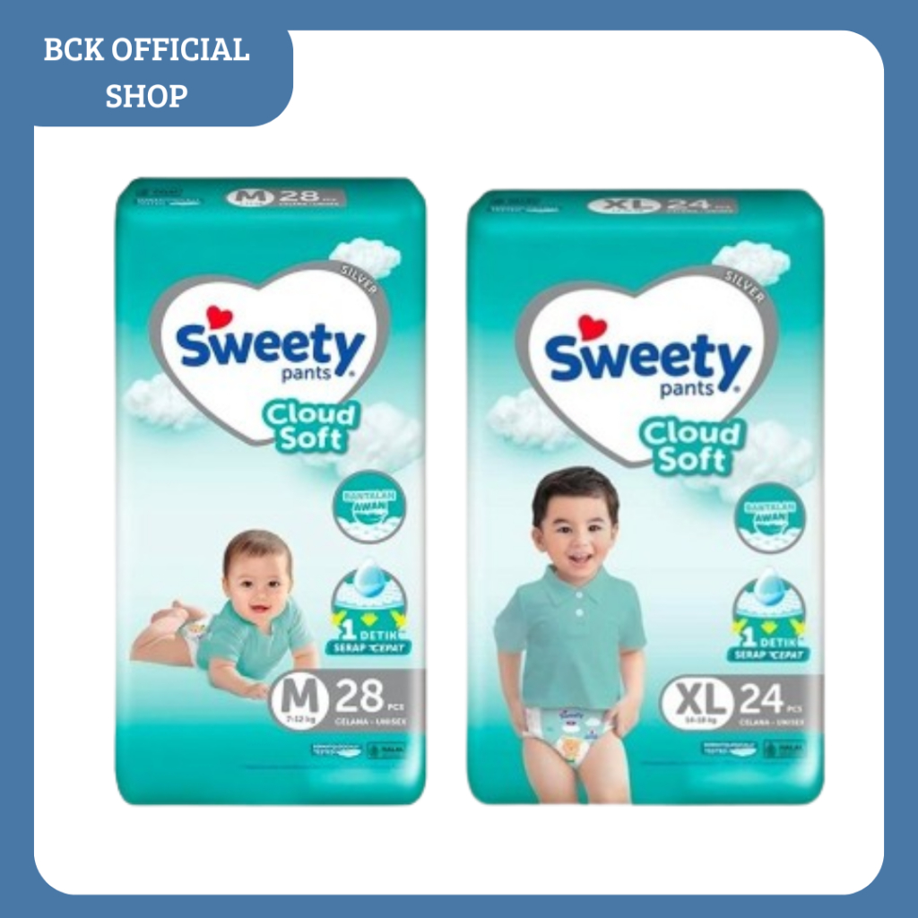Sweety Silver Pants Cloud Soft M28 Baby Diapers / Sweety Silver Pants ...