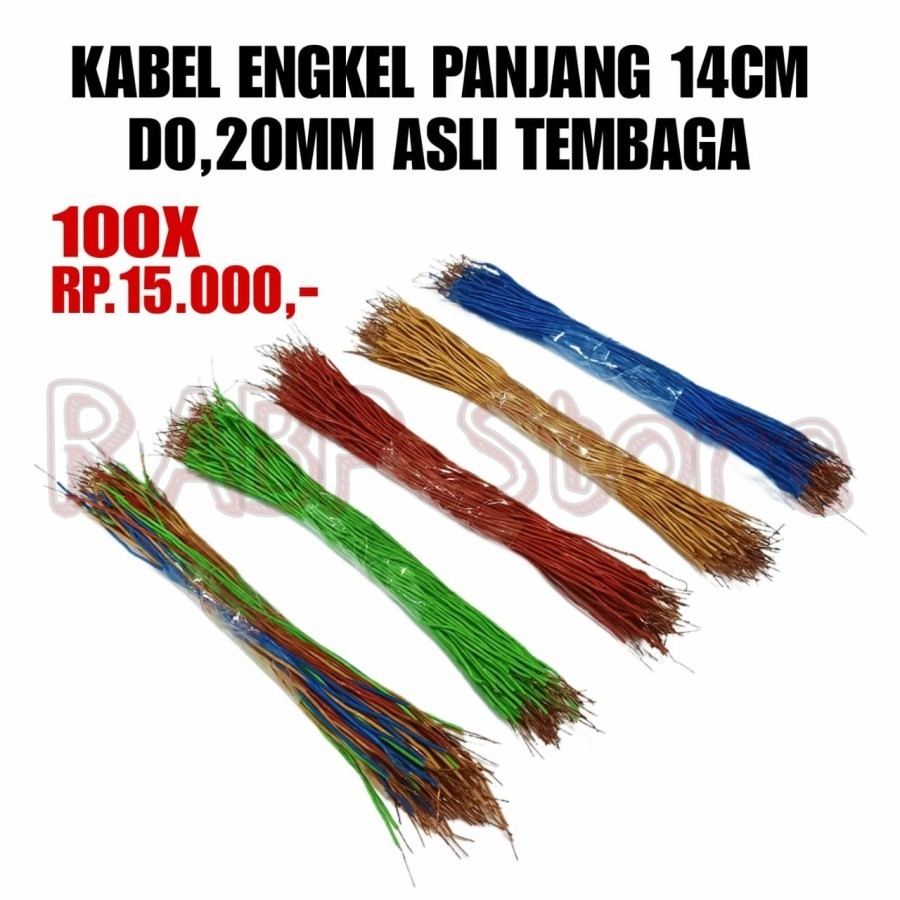 14cm LONG ENGKEL CABLE DIAMETER 0,20MM ORIGINAL COPPER CAN INSTALL ...