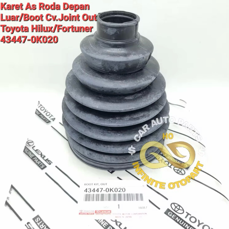 Rubber Boot CV Join Rubber Axle Front In Toyota Hilux Vigo 43447-0K020 ...