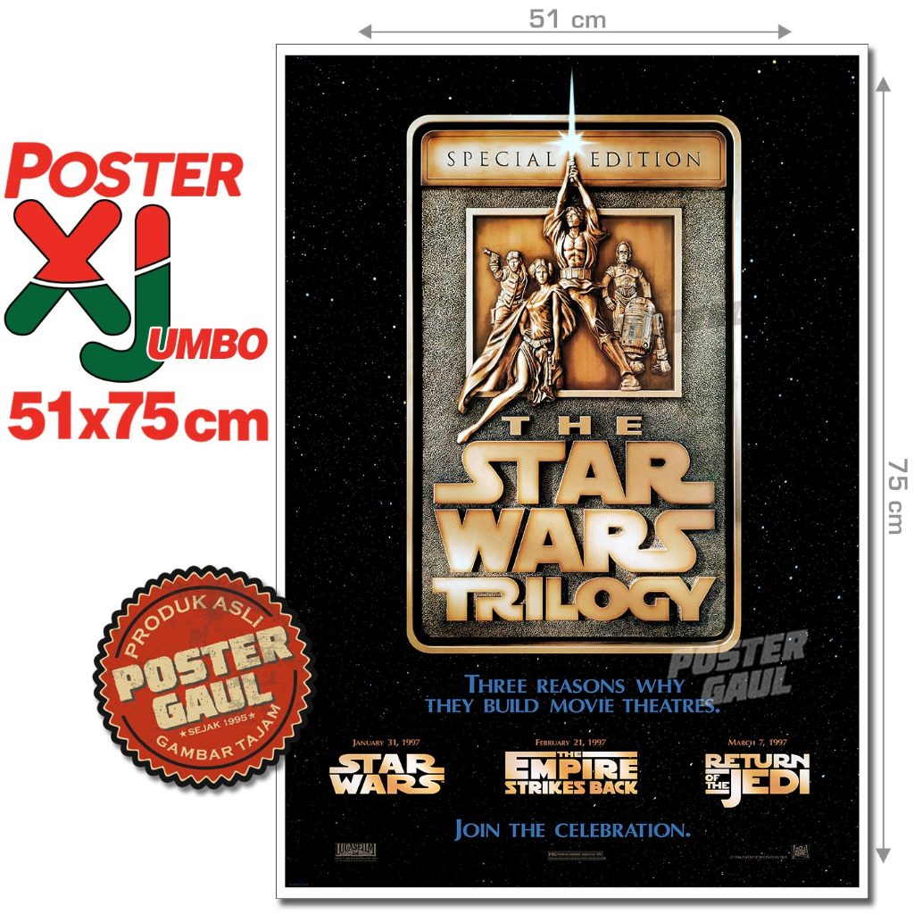 Poster XJumbo REPRODUCTTION POSTER FILM: STAR WARS TRILOGY SPECIAL ...