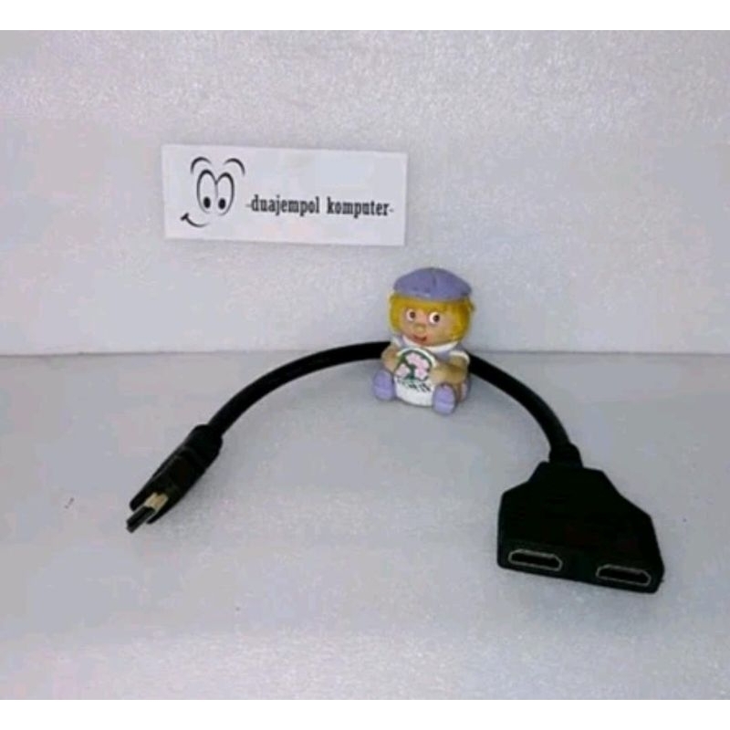 LAYAR Cable - HDMI splitter 1 input 2 output adapter fe-male to split ...