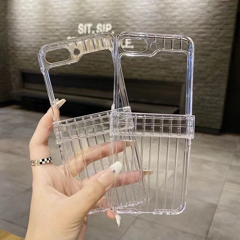 Casing Rimowa Koper Z Flip 6 5 4 3 Transparent with Paper | Shopee Malaysia