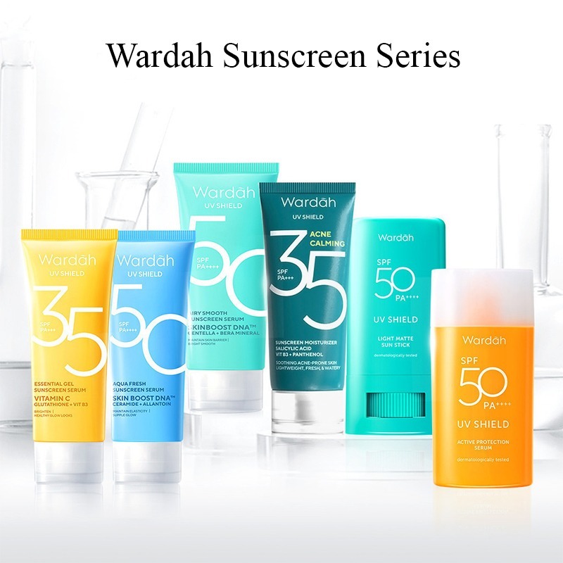 Wardah Sunscreen Series Essential Sunscreen Gel | UV Shield Aqua Fresh ...