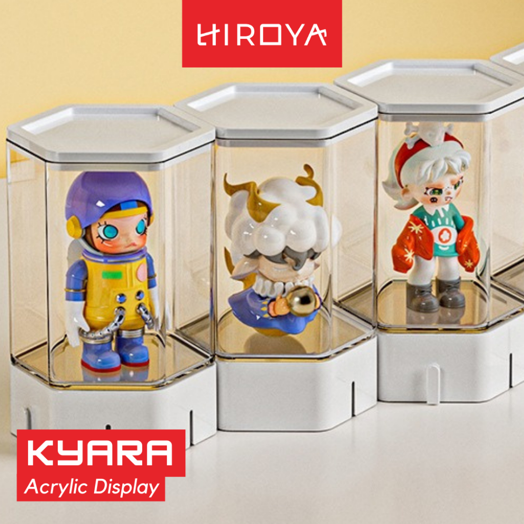 【HIROYA】KYARA Aesthetic Acrylic Action Figure Stackable Storage Toy ...