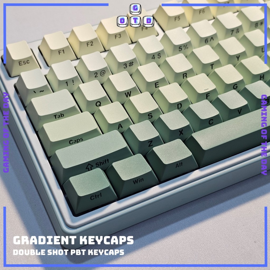 Meadow Green Gradient Keycaps Side Letter Side Print Cherry Profile by ...